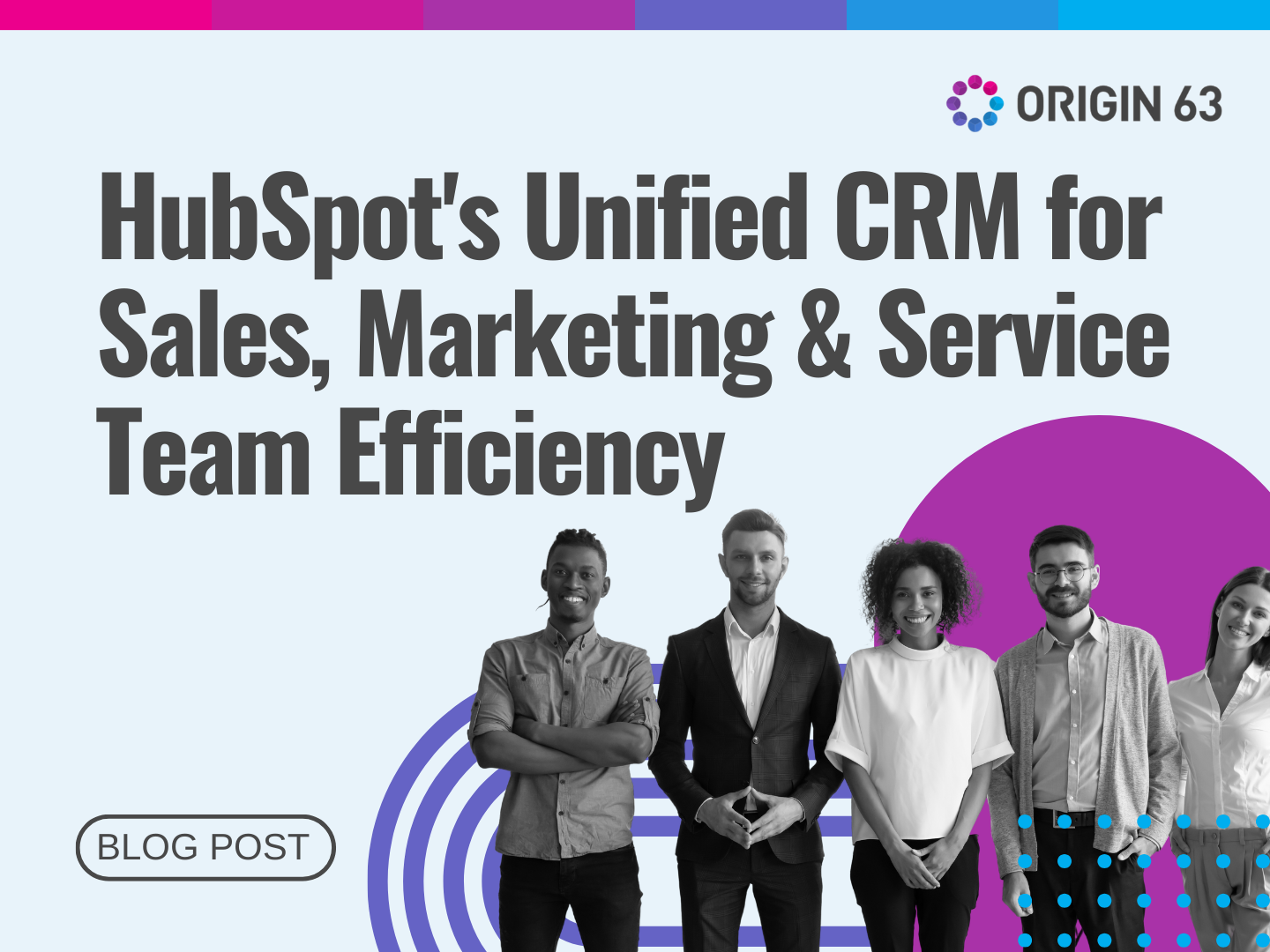 HubSpot's Unified CRM for Sales, Marketing & Service Team Efficiency HubSpot's Unified CRM for Sales, Marketing & Service Team Efficiency